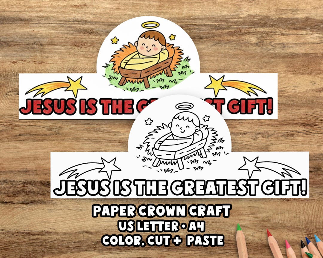 Christmas Sunday School Craft: Jesus is the Greatest Gift, Jesus Birth ...
