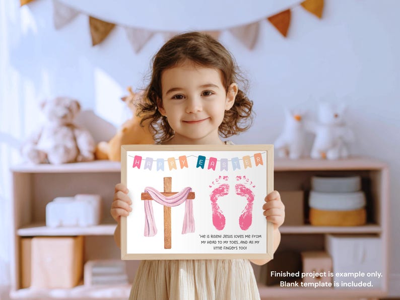 Religious Easter Handprint Art, Kids Toddlers Preschool Craft ...