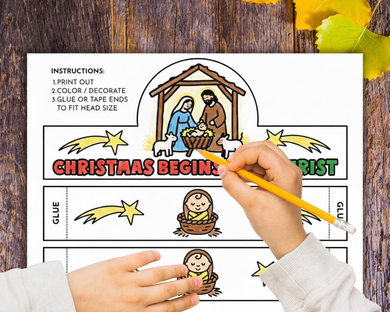 Christmas Sunday School Craft: Christmas Begins With Christ, Jesus ...
