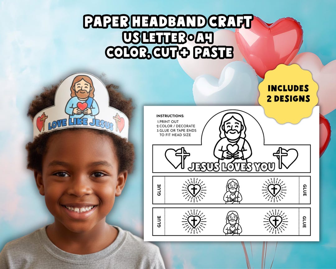 Sunday School Craft Valentine's Day: Bible Study Craft Coloring Paper ...