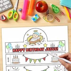 Christmas Sunday School Craft: Happy Birthday Jesus, Jesus is the ...