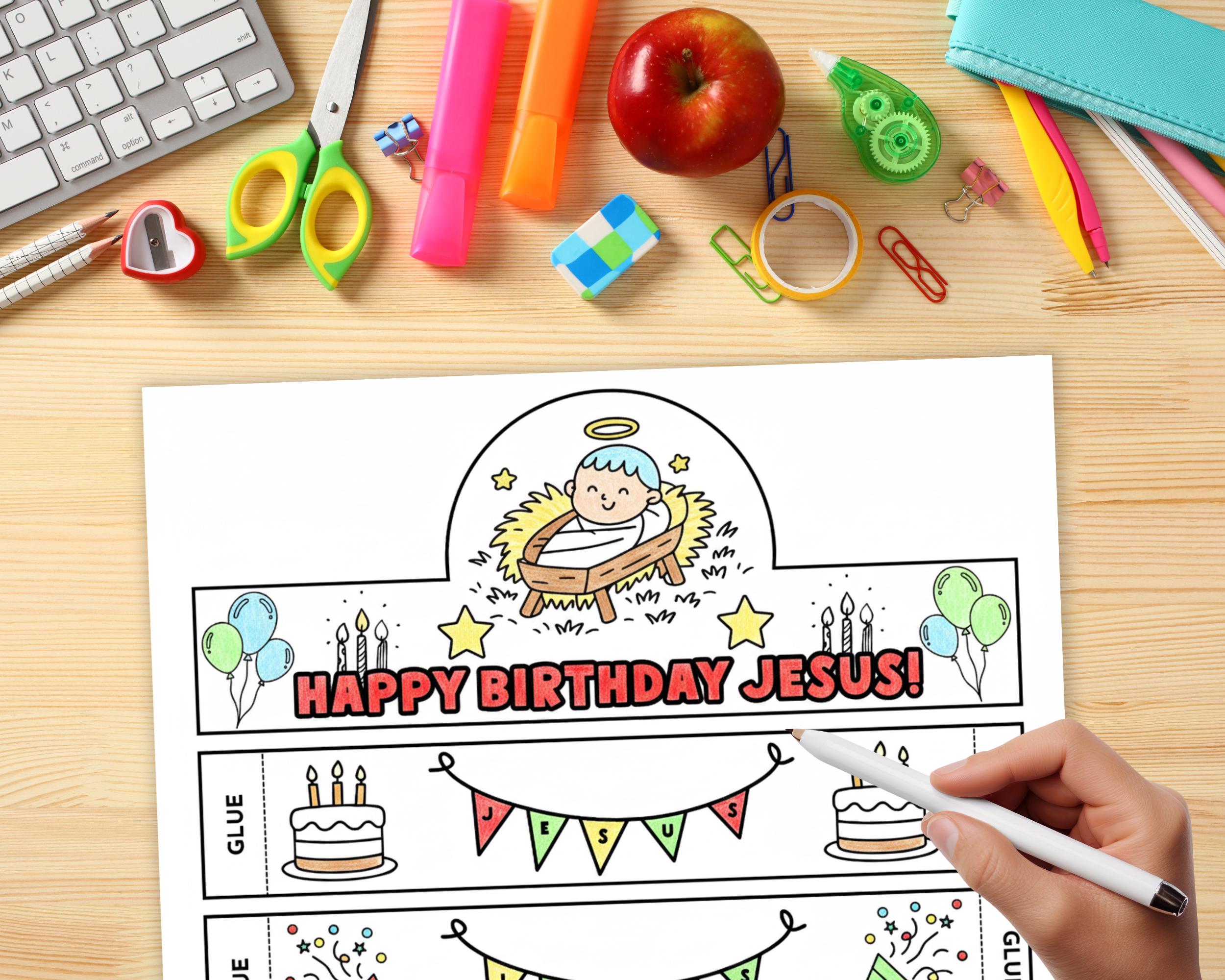 Christmas Sunday School Craft: Happy Birthday Jesus, Jesus is the ...