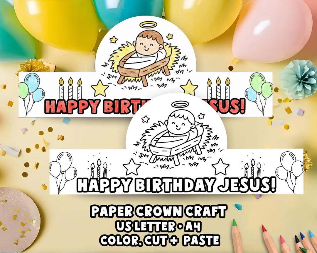 Christmas Sunday School Craft: Happy Birthday Jesus, Jesus is the ...