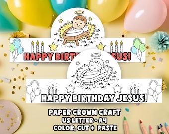 Christmas Sunday School Craft: Happy Birthday Jesus, Jesus is the ...