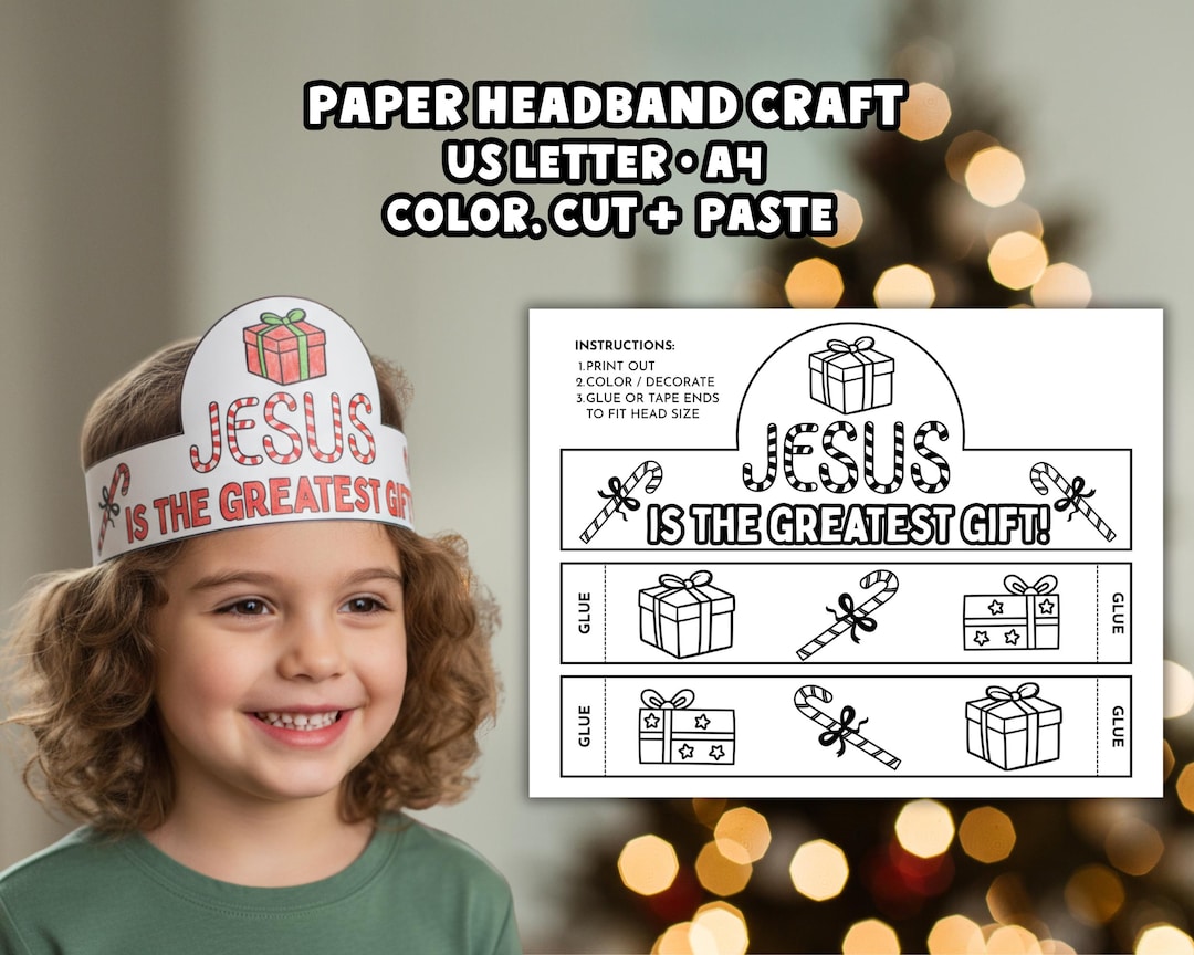 Christmas Sunday School Craft: Jesus is the Greatest Gift, Jesus Birth ...