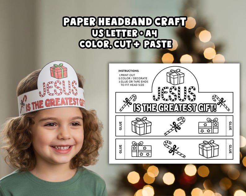 Christmas Sunday School Craft: Jesus is the Greatest Gift, Jesus Birth ...