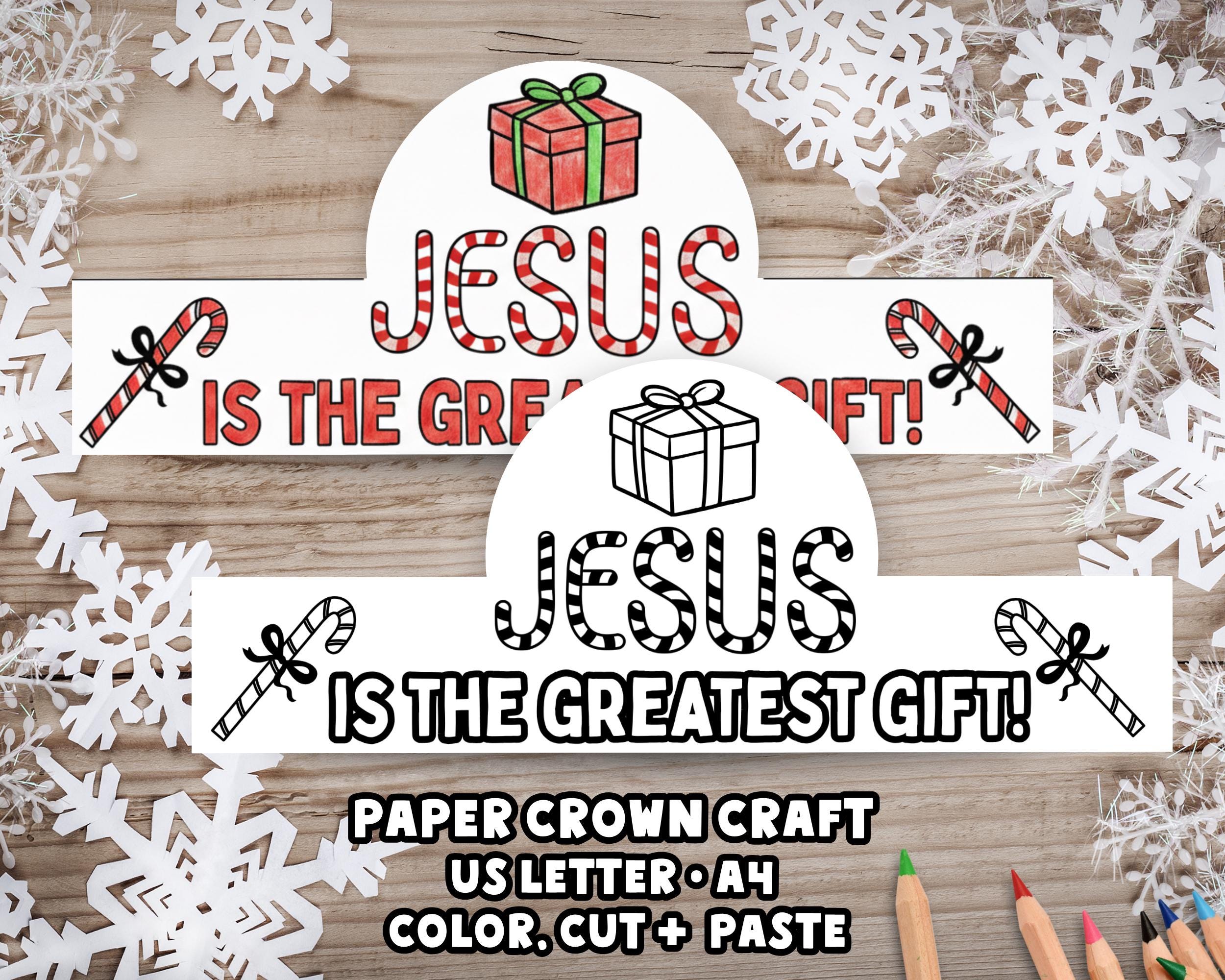 Christmas Sunday School Craft: Jesus is the Greatest Gift, Jesus Birth ...