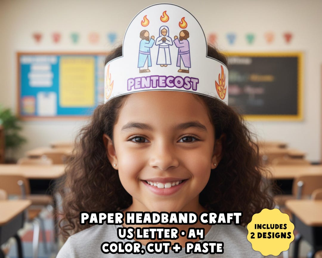 Pentecost Craft for Kids: Sunday School Craft Disciples Receive the ...