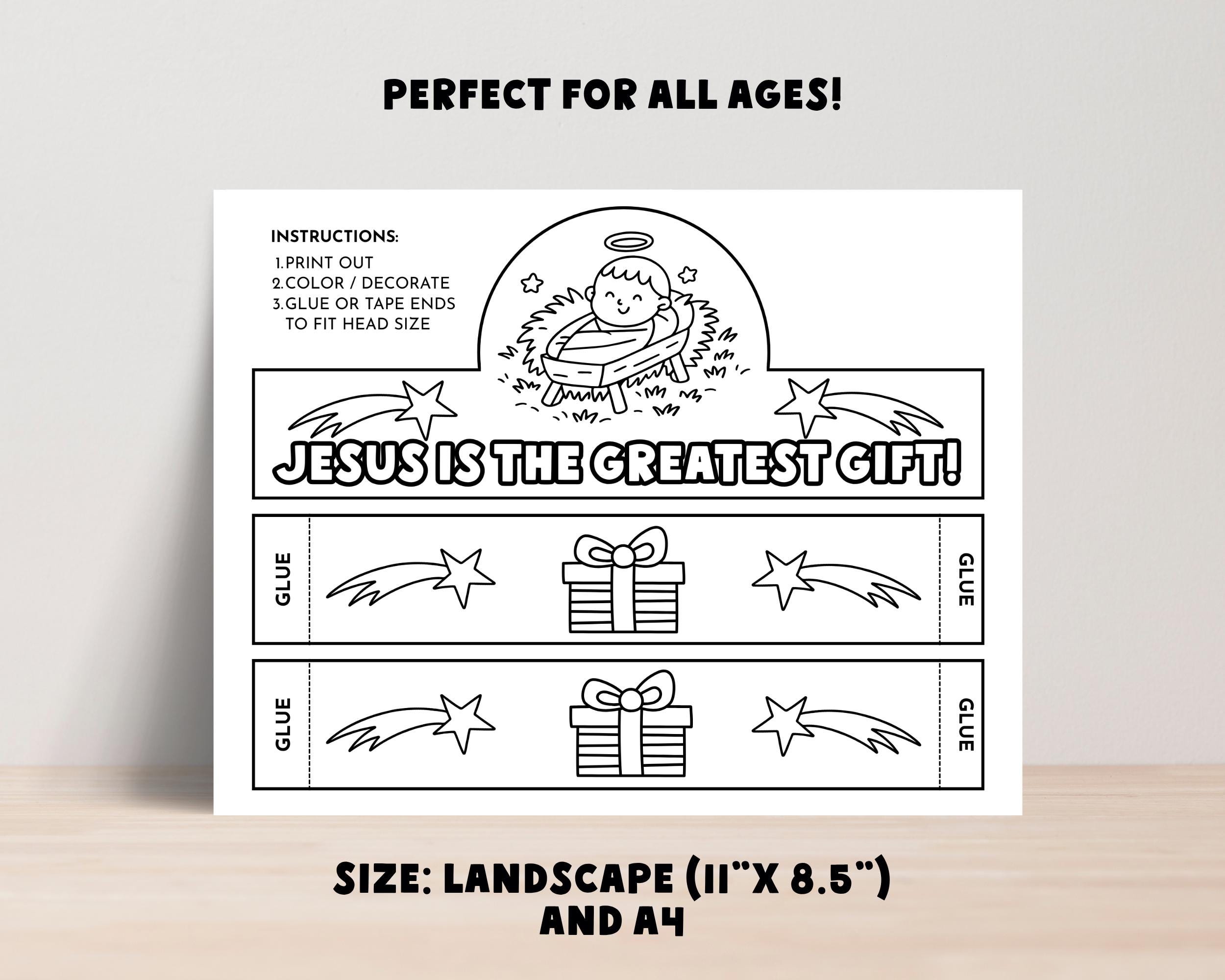 Christmas Sunday School Craft: Jesus is the Greatest Gift, Jesus Birth ...