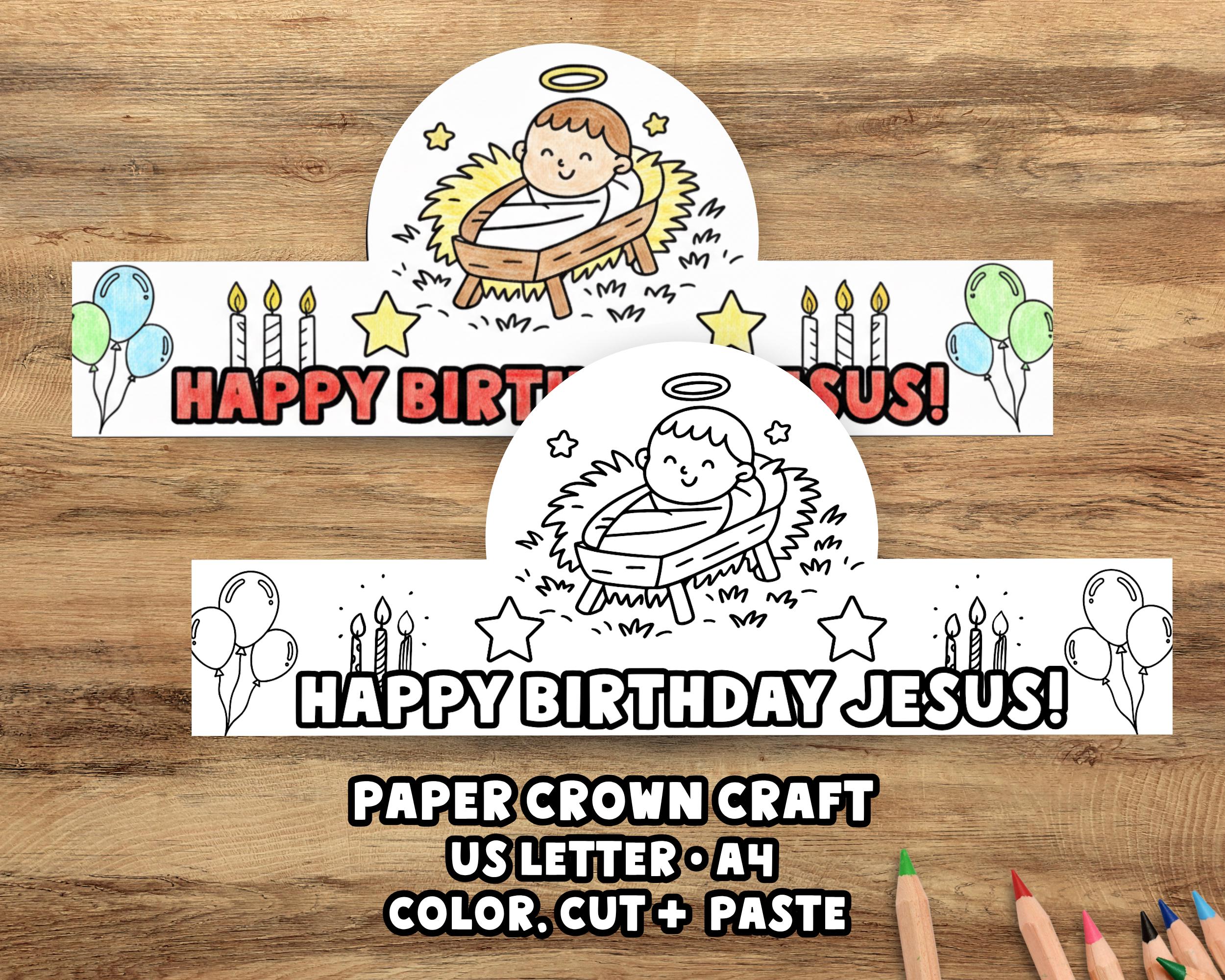 Christmas Sunday School Craft: Happy Birthday Jesus, Jesus is the ...