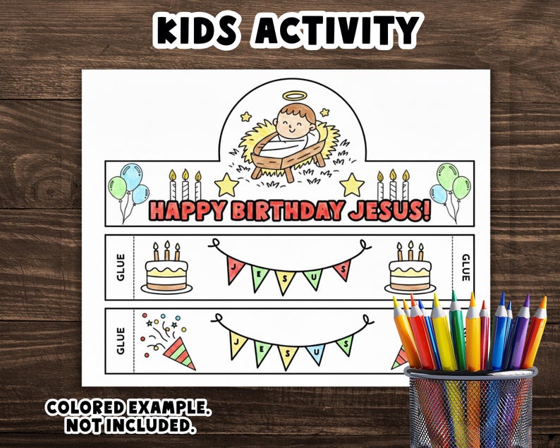 Christmas Sunday School Craft: Happy Birthday Jesus, Jesus is the ...