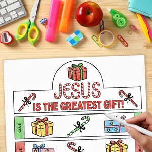 Christmas Sunday School Craft: Jesus is the Greatest Gift, Jesus Birth ...