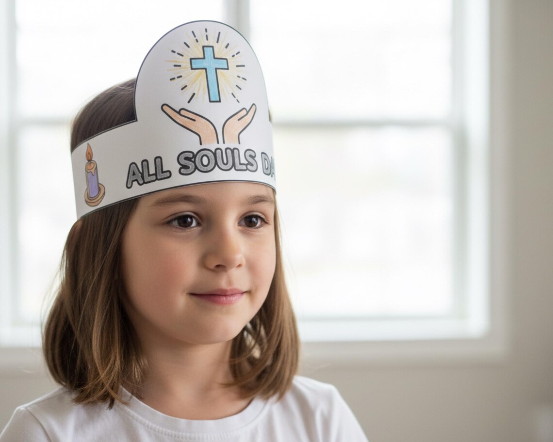 All Souls Day Craft: Sunday School Paper Crown Headband, Bible Study ...