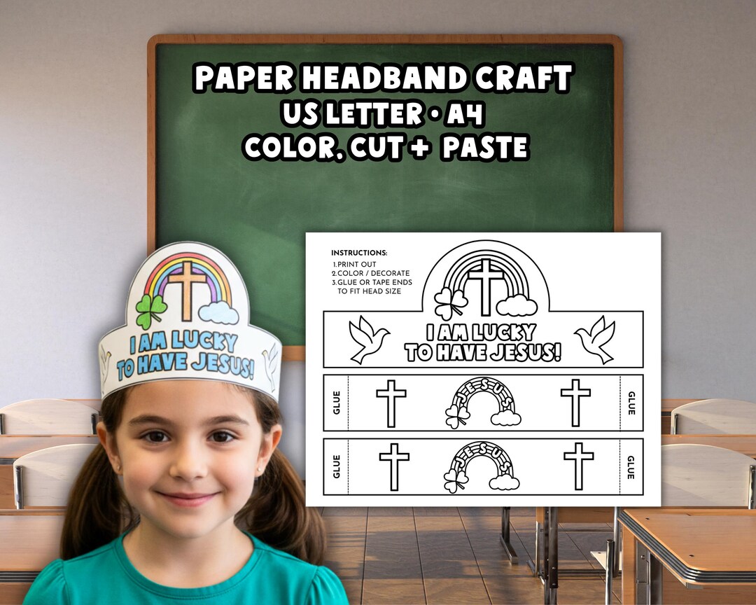 St Patrick's Day Sunday School Craft: I Am Lucky to Have Jesus ...