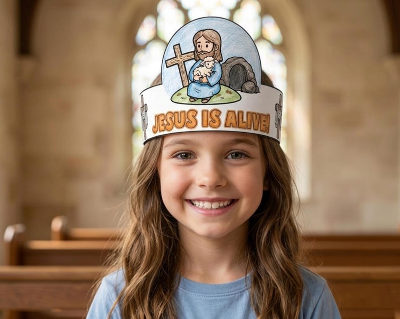Jesus is Alive Easter Sunday School Craft: He is Risen Jesus ...