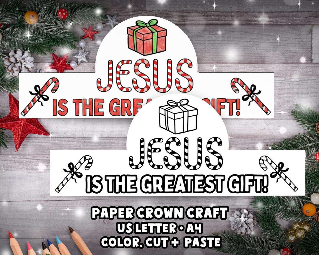Christmas Sunday School Craft: Jesus is the Greatest Gift, Jesus Birth ...