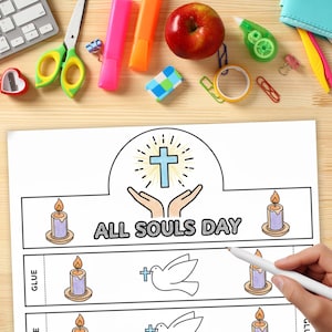 All Souls Day Craft: Sunday School Paper Crown Headband, Bible Study ...