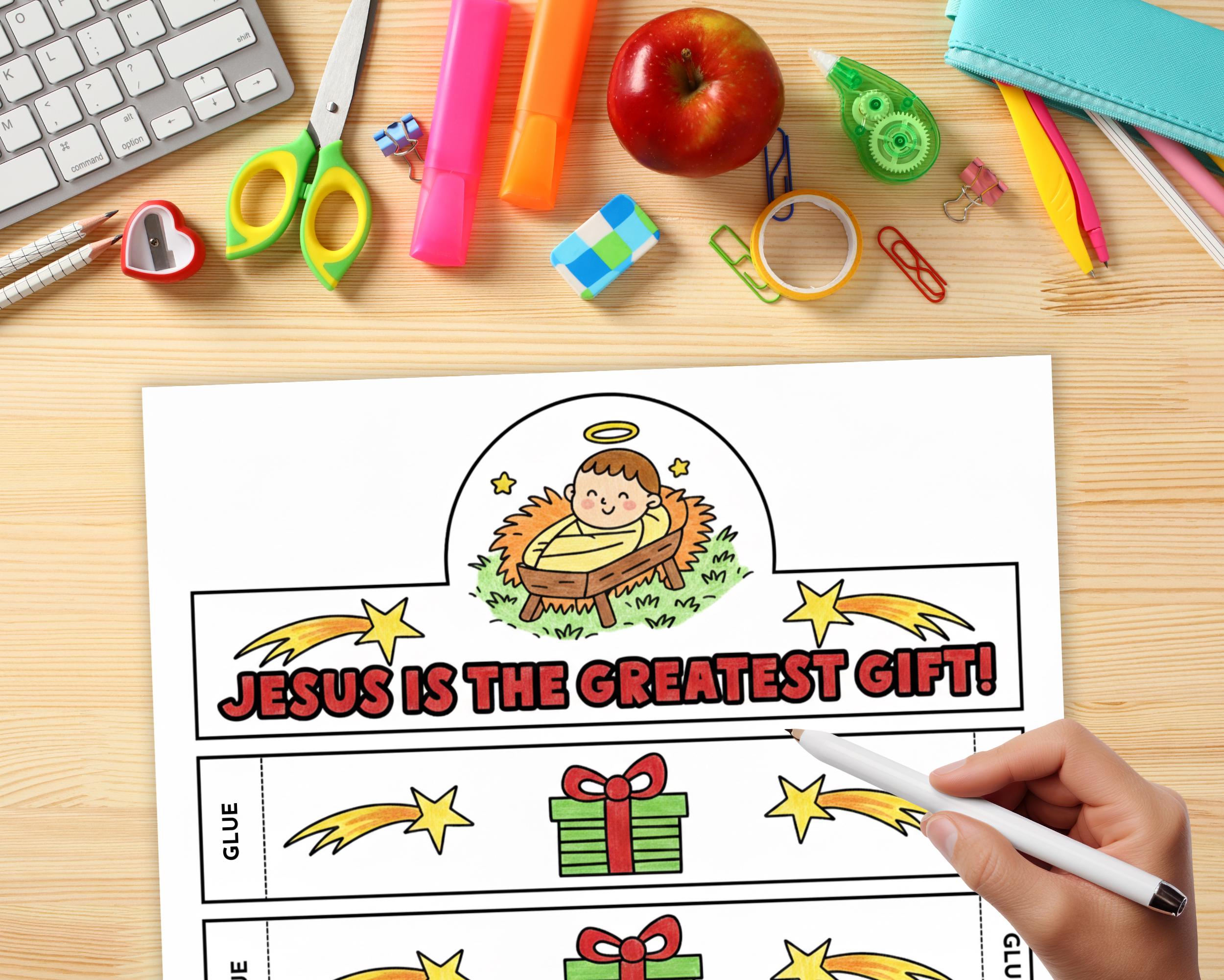Christmas Sunday School Craft: Jesus is the Greatest Gift, Jesus Birth ...
