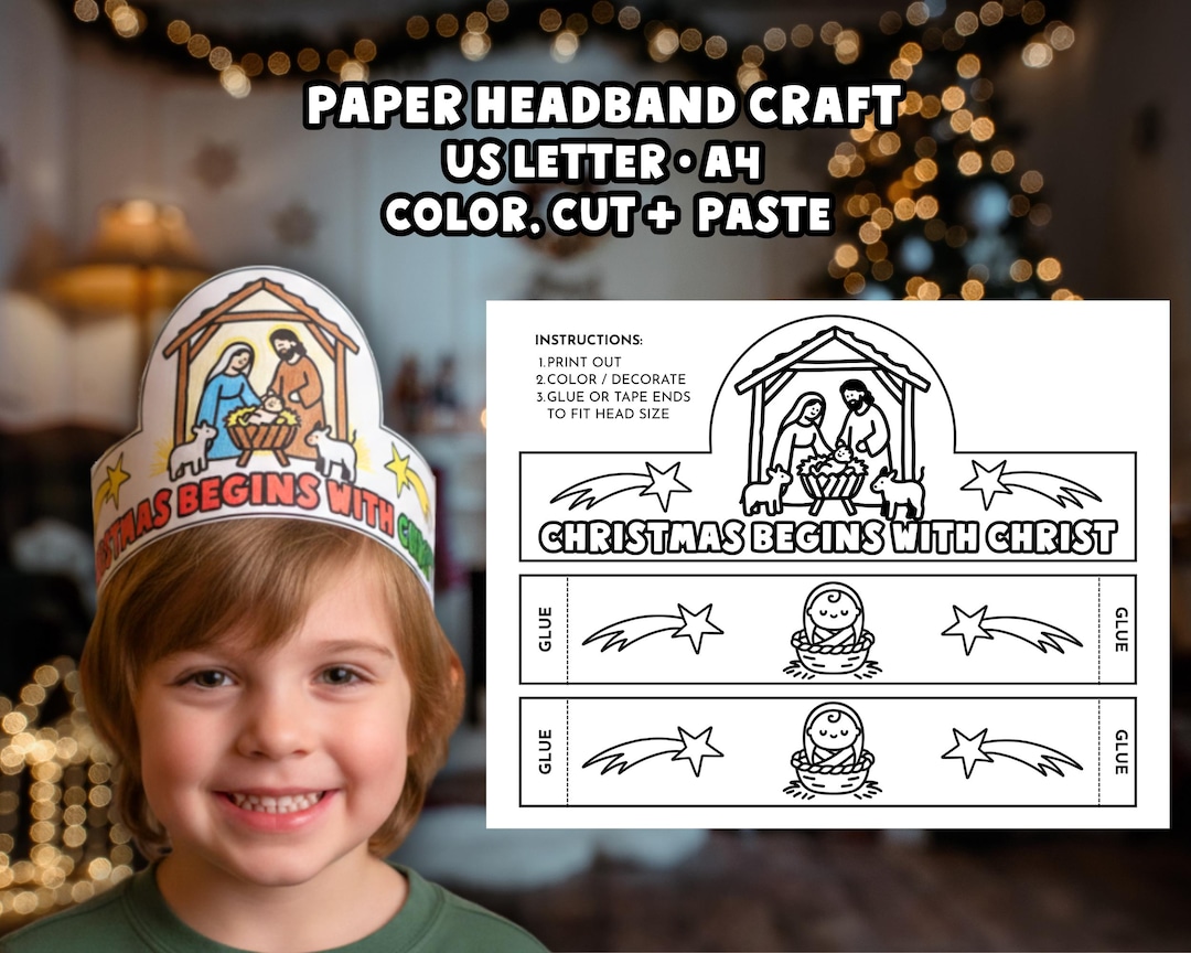 Christmas Sunday School Craft: Christmas Begins With Christ, Jesus ...