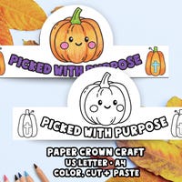 God Picked Me From the Patch Printable | Christian Fall Pumpkin Craft ...