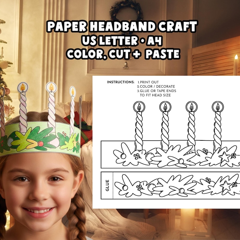 St Lucia Crown With Candles - Etsy