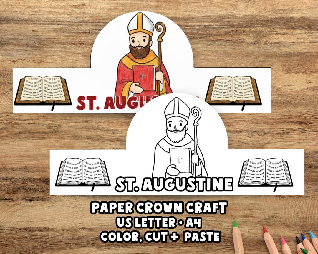 St Augustine Craft: All Saints Day Sunday School Paper Crown Headband ...