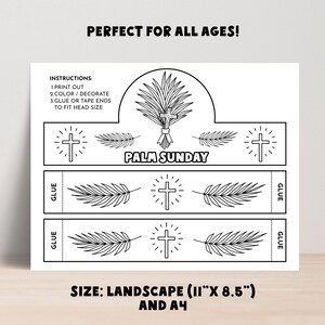 Holy Week Palm Sunday School Craft: Palm Sunday Coloring Lesson ...