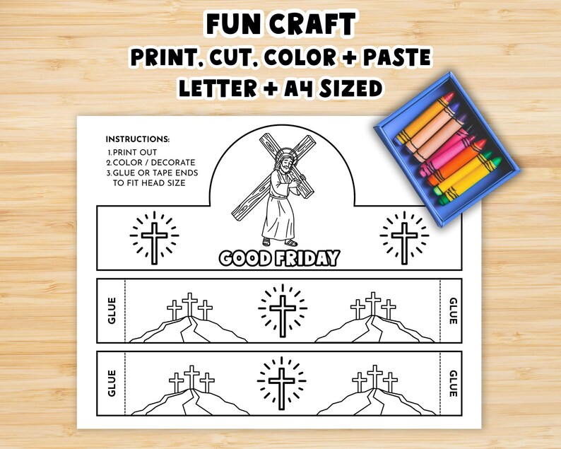 Manualidad para la escuela dominical de Pascua: Corona de papel para la ...