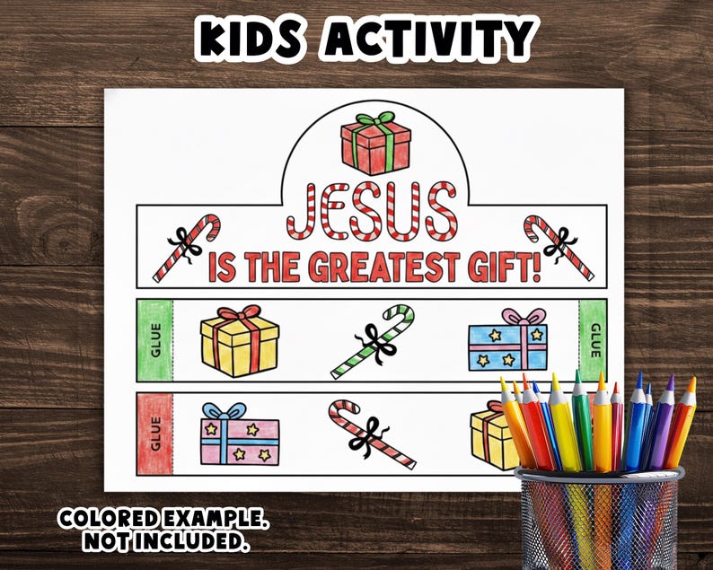 Christmas Sunday School Craft: Jesus is the Greatest Gift, Jesus Birth ...
