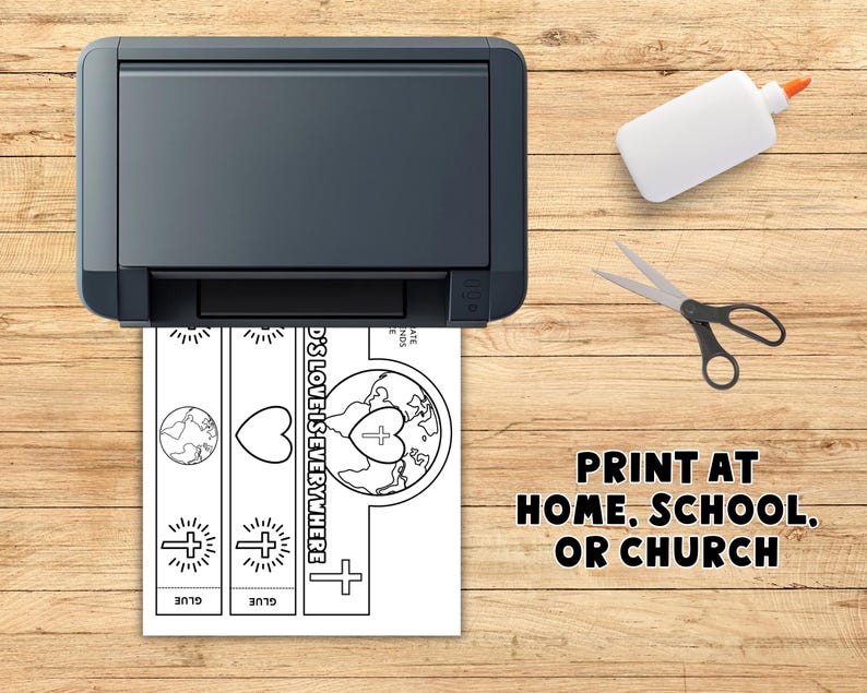 Kids Bible Craft: God's Love is Everywhere Coloring Paper Crown ...