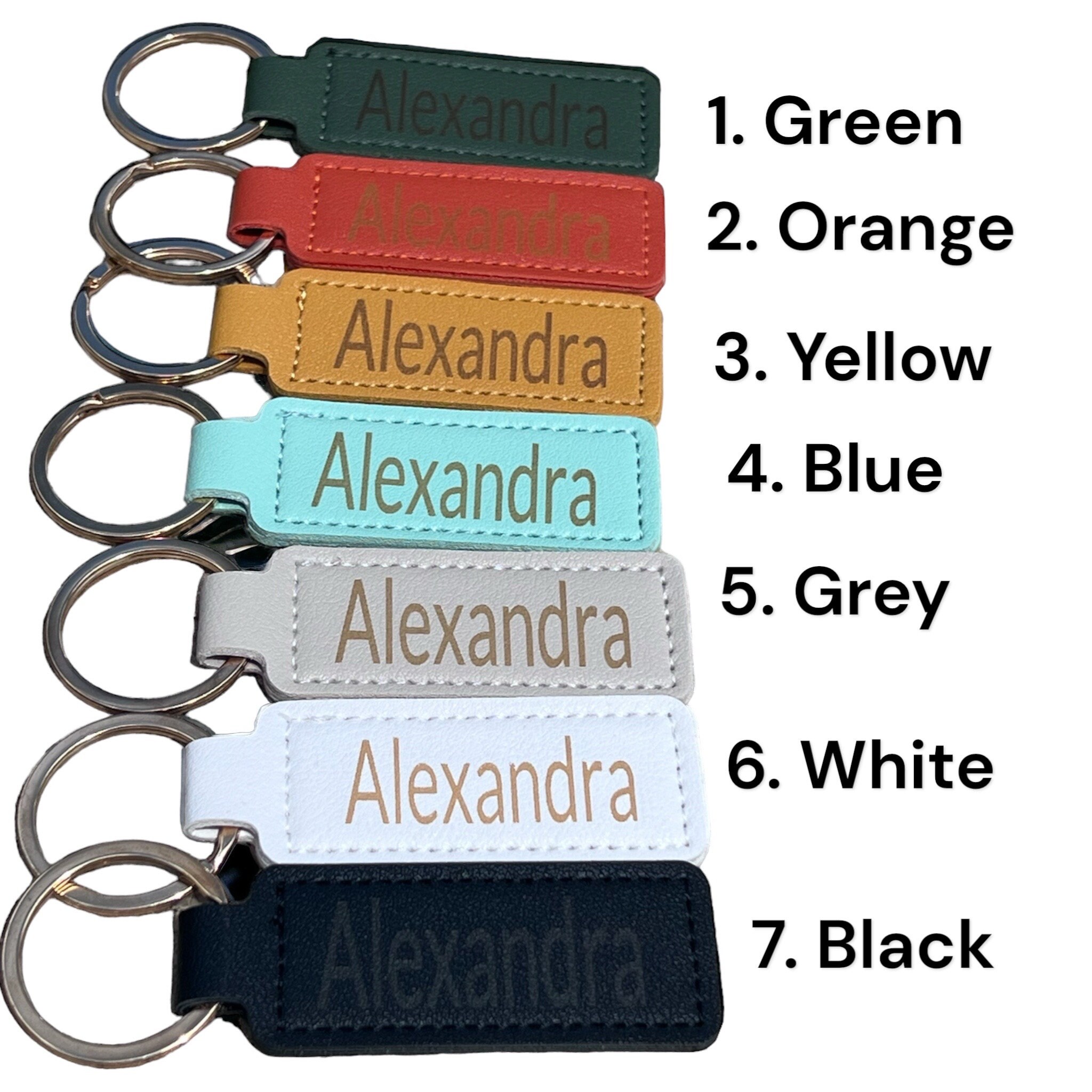 Personalized Custom Engraved Name Keychain Gifts for Her Gifts for Him ...