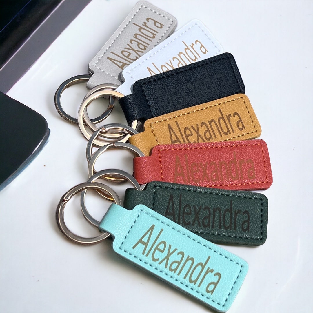 Personalized Custom Engraved Name Keychain Gifts for Her Gifts for Him ...