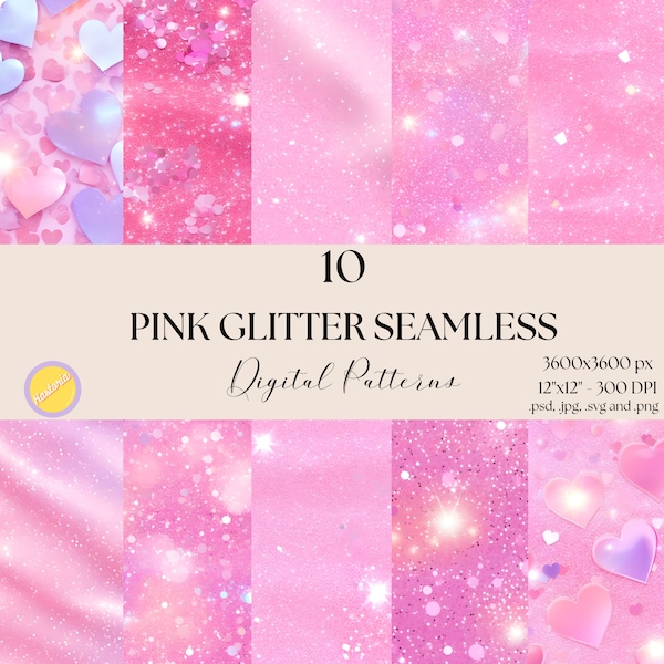 Glitter Digital Paper - Etsy