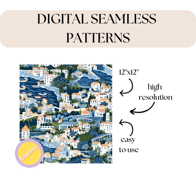 Italian Coast Digital Paper, Italy Wrapping Paper, Italian Coast ...