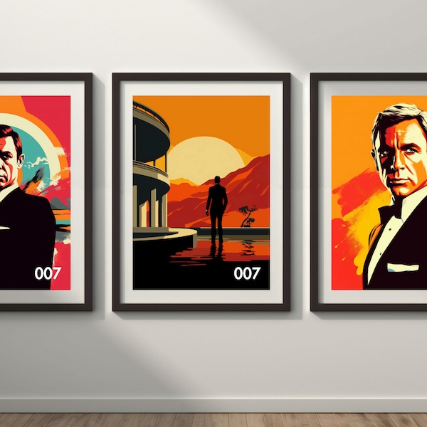 James Bond Poster - Etsy