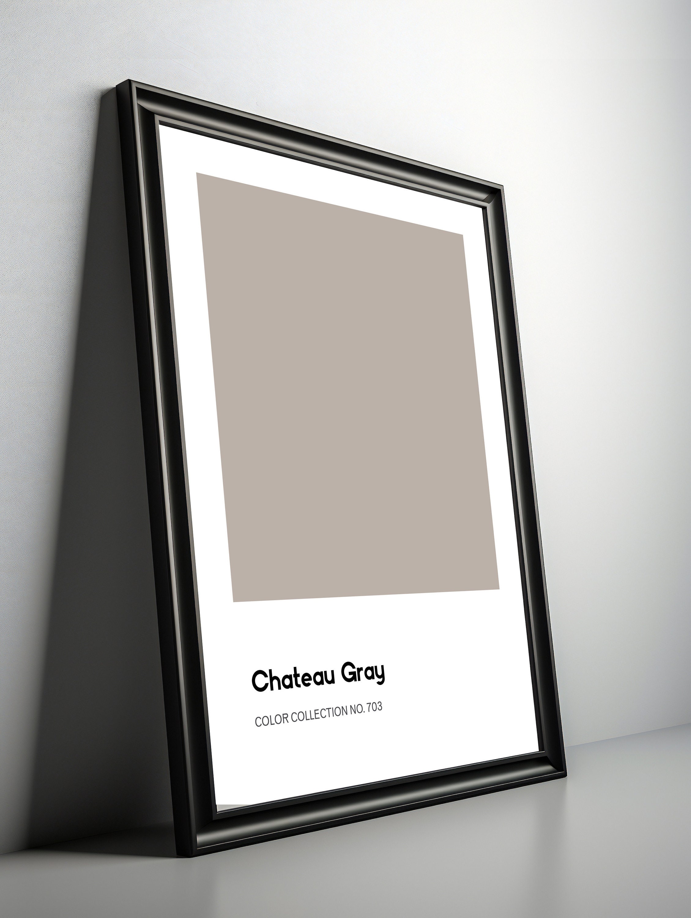 Pantone Gray Wall Art Printable Bundle, Pantone Gray/brown Color Set of ...