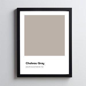 Pantone Gray Wall Art Printable Bundle, Pantone Gray/brown Color Set of ...