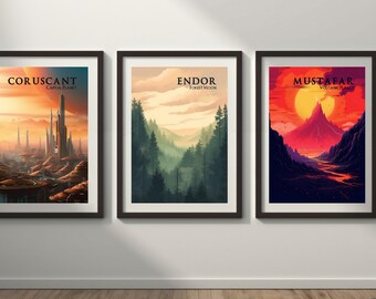 Star Wars Endor Planet SVG and PNG for Endor Planet Poster - Etsy