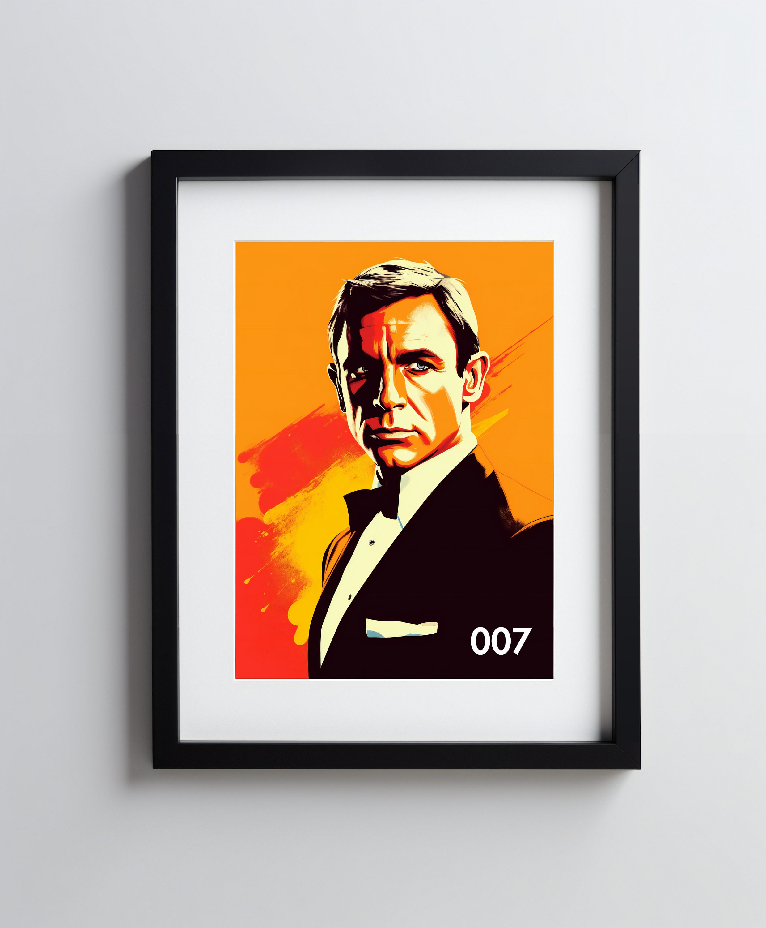 James Bond Posters Set, Bond Drinking Martini Poster, James Bond Movie ...