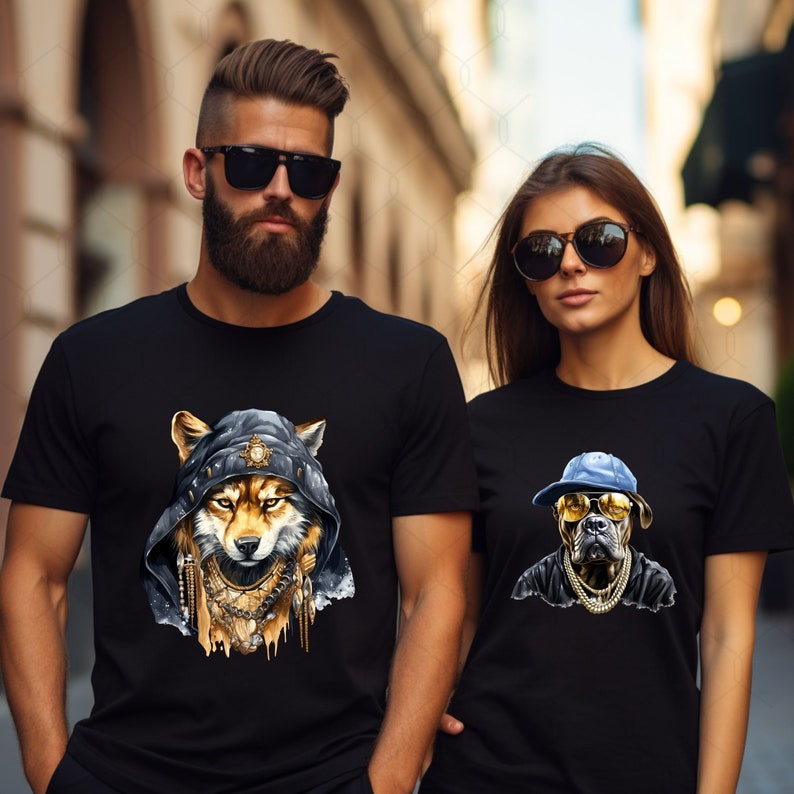 Gangsta Rapper Hip Hop Animals Png, T-shirt Designs, Animal Sublimate ...