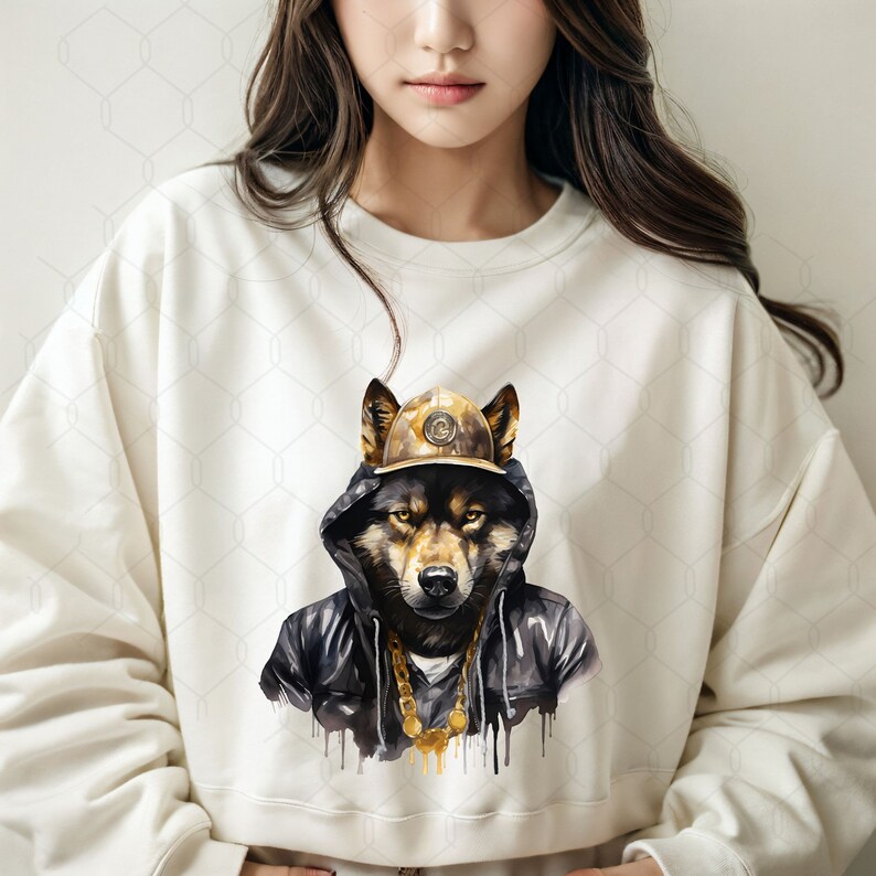 Gangsta Rapper Hip Hop Animals Png, T-shirt Designs, Animal Sublimate ...