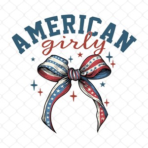 American Girly Png, Coquette 4th of July Png, 4th of July Png, America ...