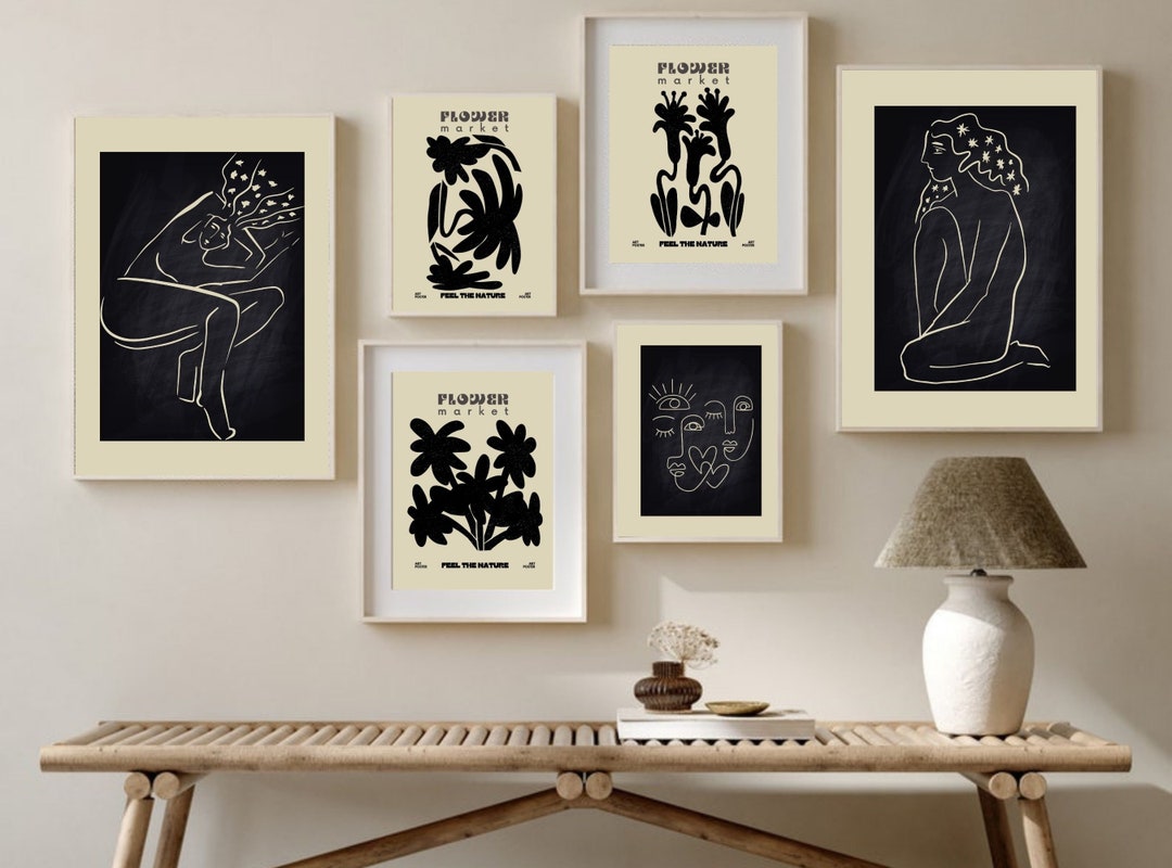 Gallery Wall Set of 6, Exhibition Poster Set, Matisse Print, Flower ...