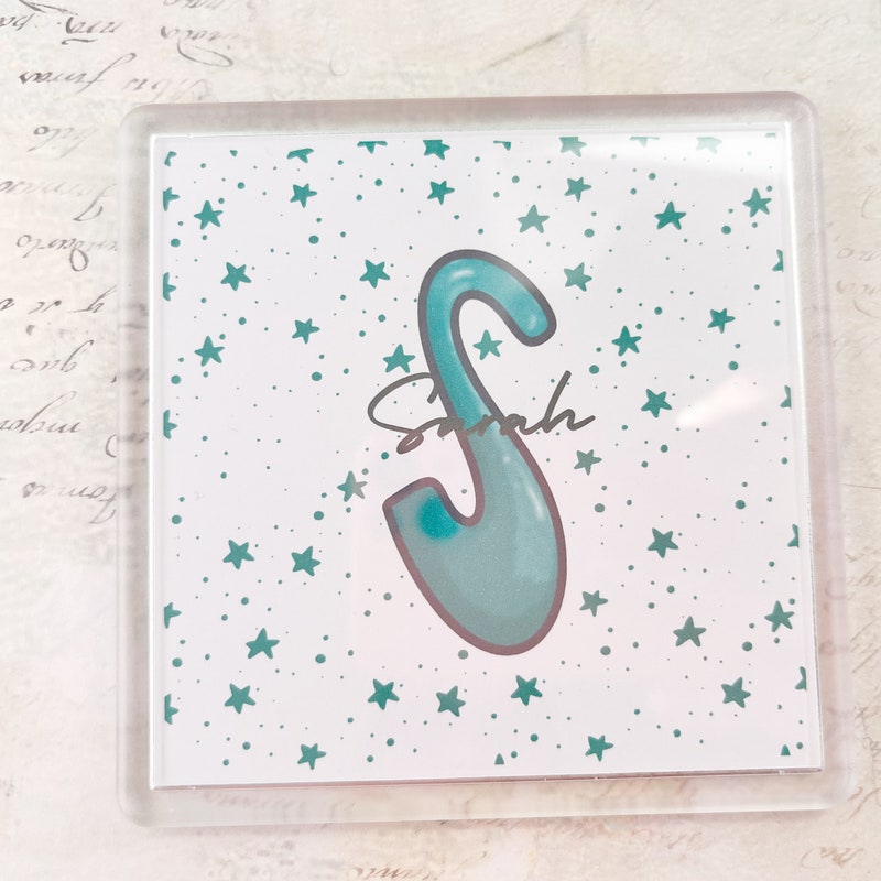 Letter Coaster - Etsy