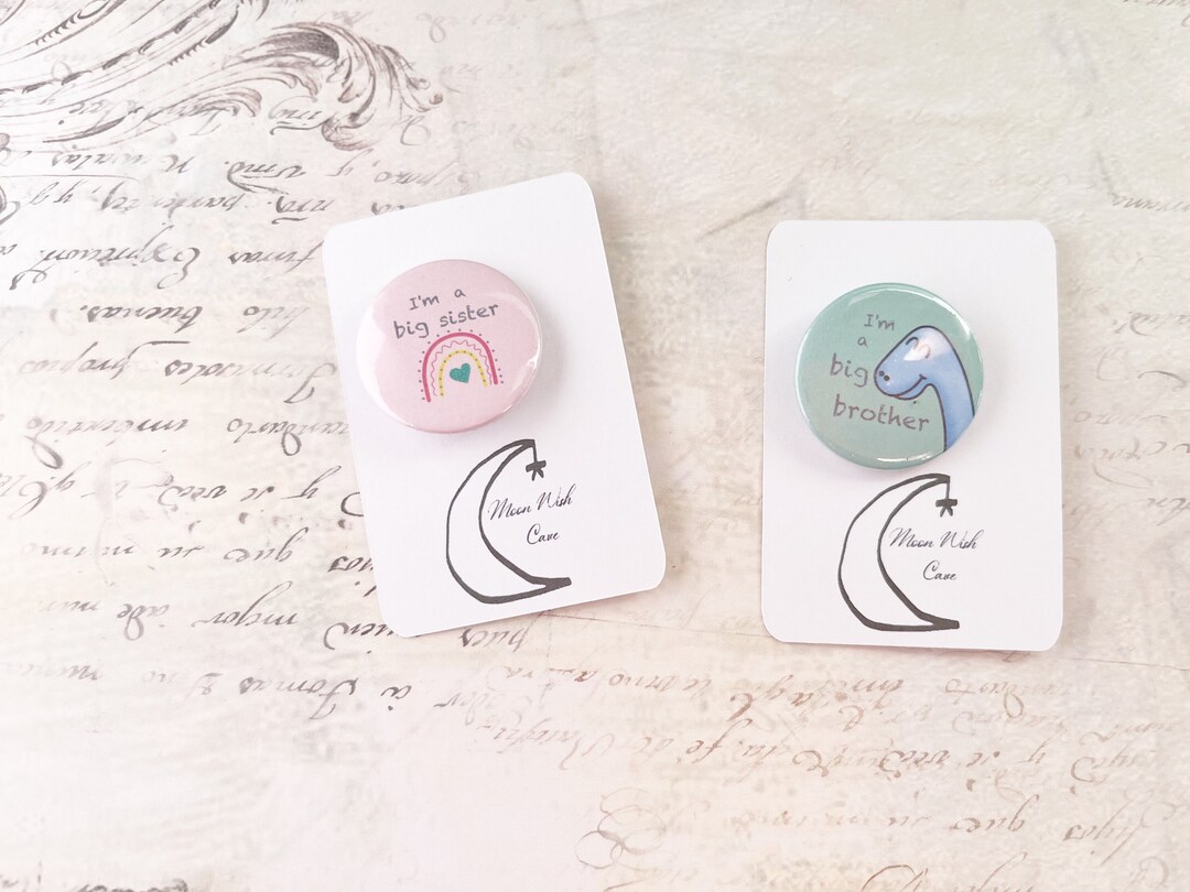 Big Brother Badges, Big Sister Badges, Button Badges, Big Brother Gifts ...