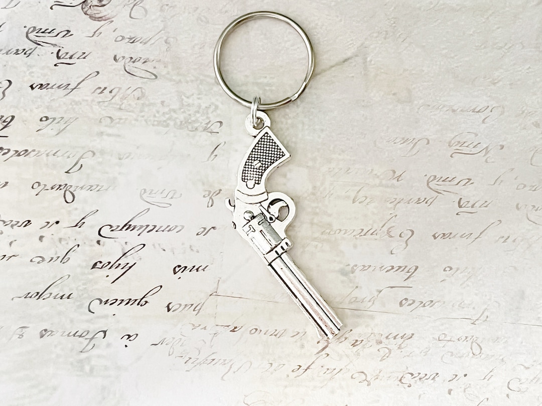 Large Revolver Gun Keyring, Large Gun, Gun Gifts, Gun Keychain ...