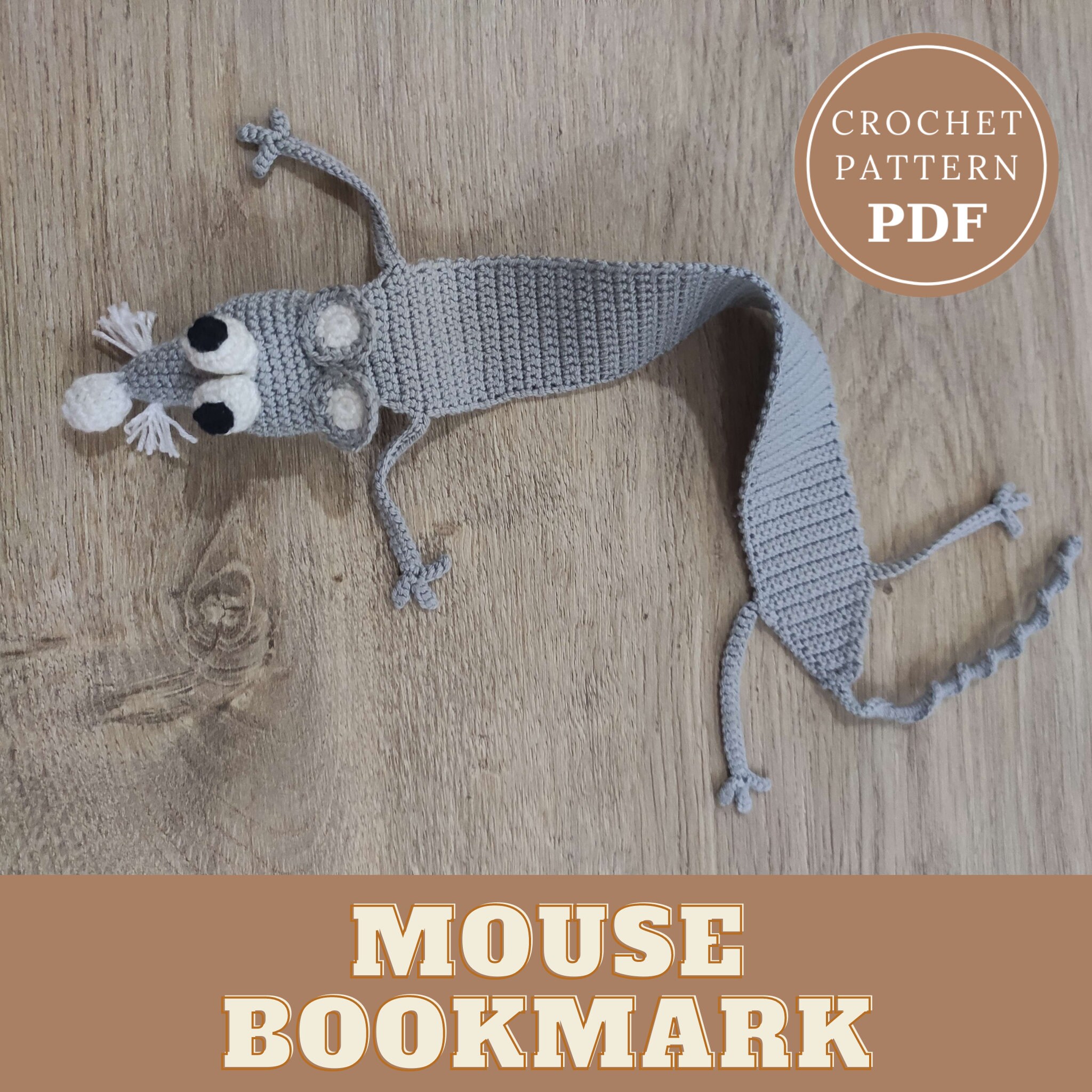 Adorable Amigurumi Bookmark Mouse Pattern: Whimsical DIY School ...