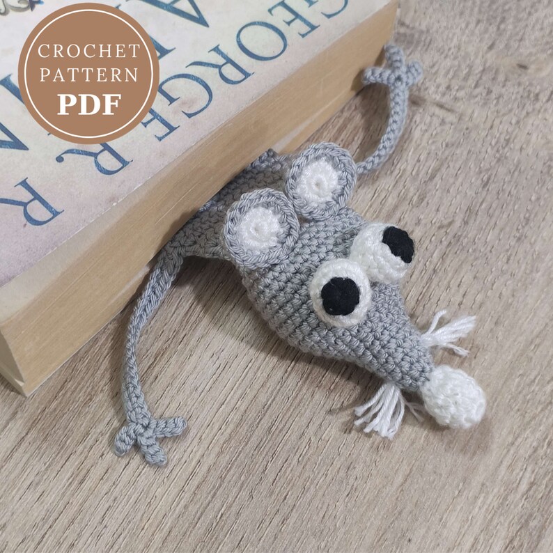 Adorable Amigurumi Bookmark Mouse Pattern: Whimsical DIY School ...