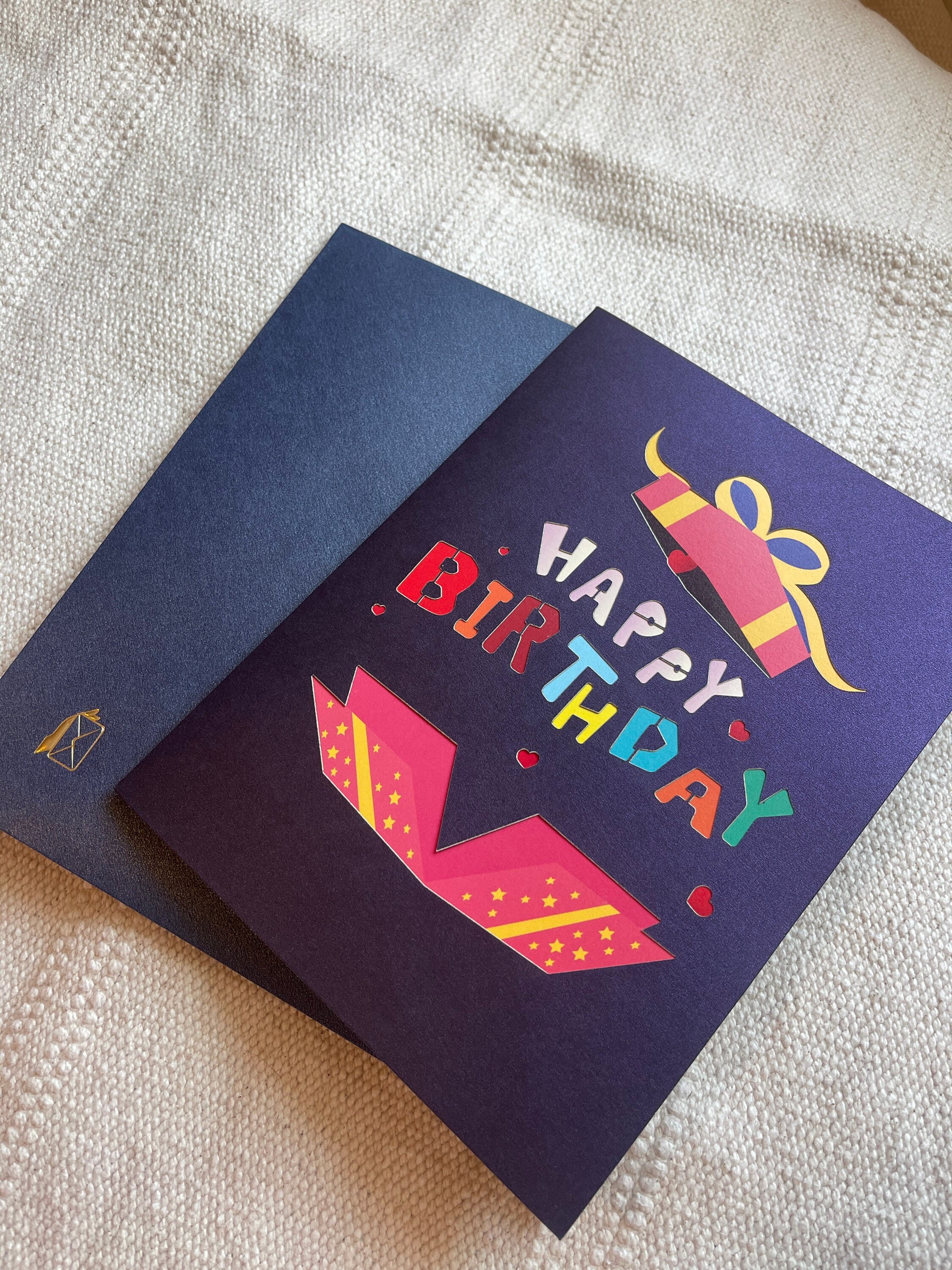 Happy Birthday 3D Pop up Gift Cards - Unisex - Pop up Card for Girls ...