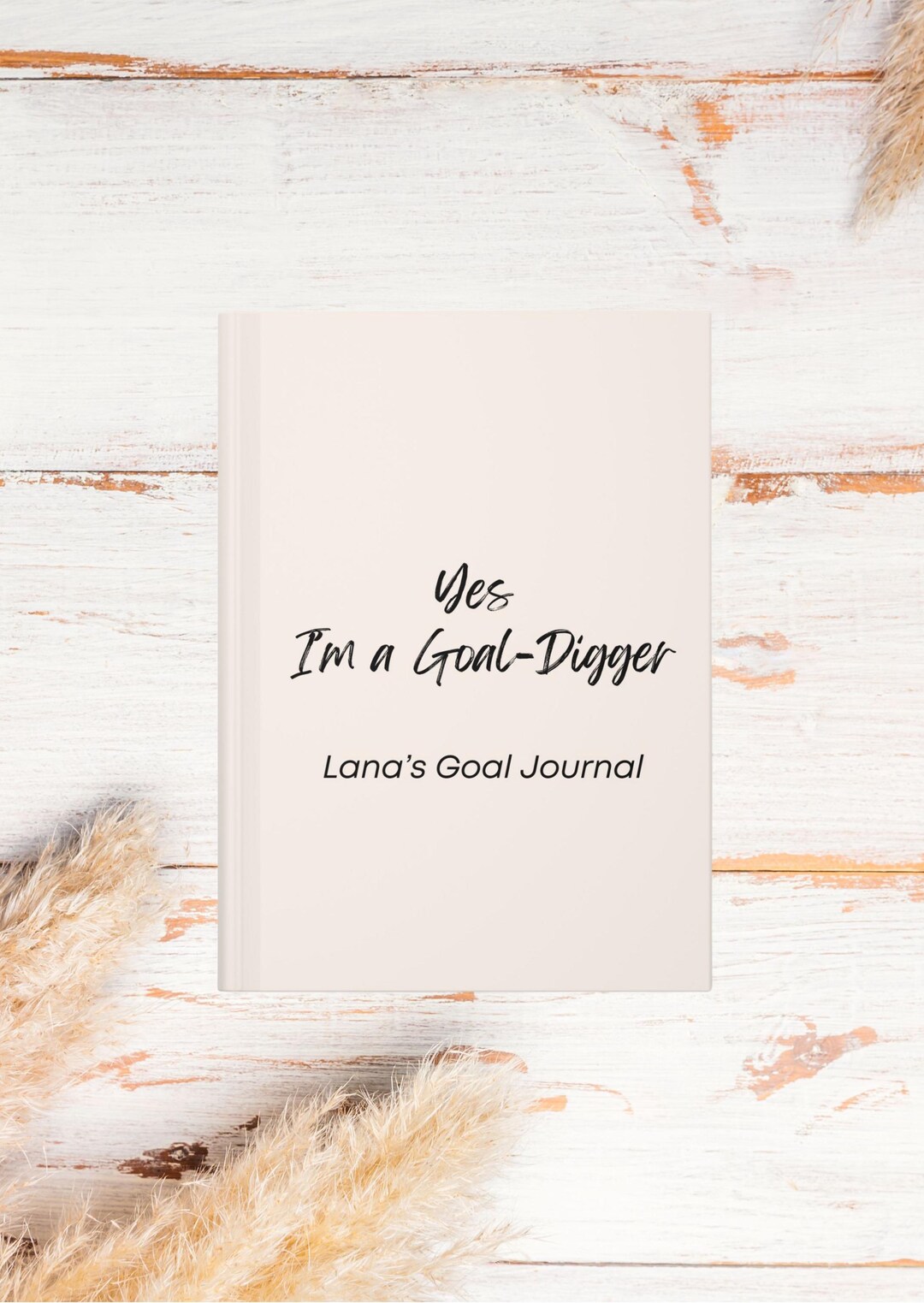 Personalized Goal Digger Journal Motivational Goal Setting Notebook ...